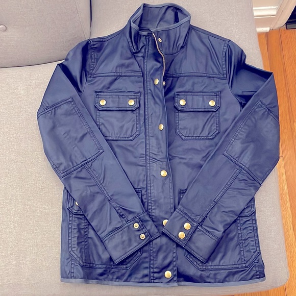 J. Crew | Jackets & Coats | Jcrew Navy Cargo Jacket | Poshmark